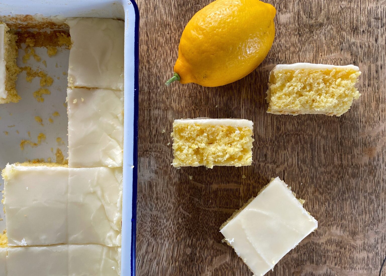 Lemon Delicious Slice - What's for Smoko